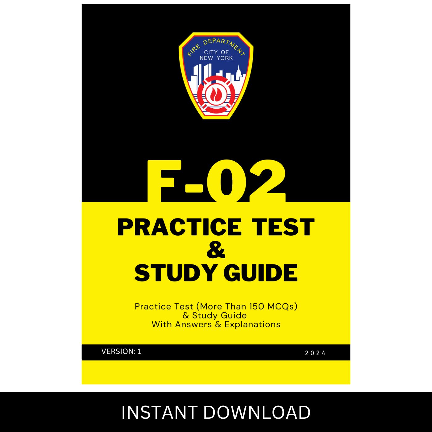 Buy FDNY F-02 Practice Test & Study guide. by FDNYPREP