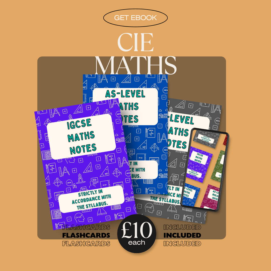 MATHS - CIE by ae collective | Find more at IGCSE, AS-LEVEL, A-LEVEL ...
