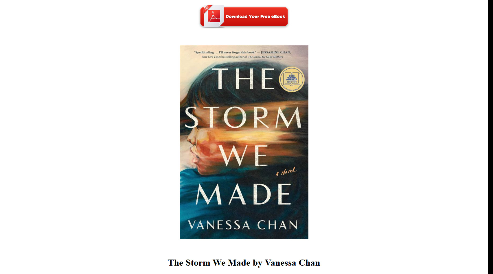 Just Download The Storm We Made by Vanessa Chan by ARD | Find more at ...
