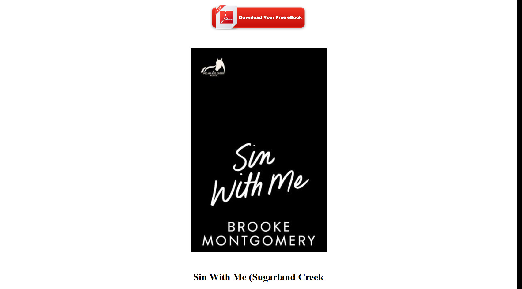 Download Now Sin With Me (Sugarland Creek #5) by Brooke Montgomery ...