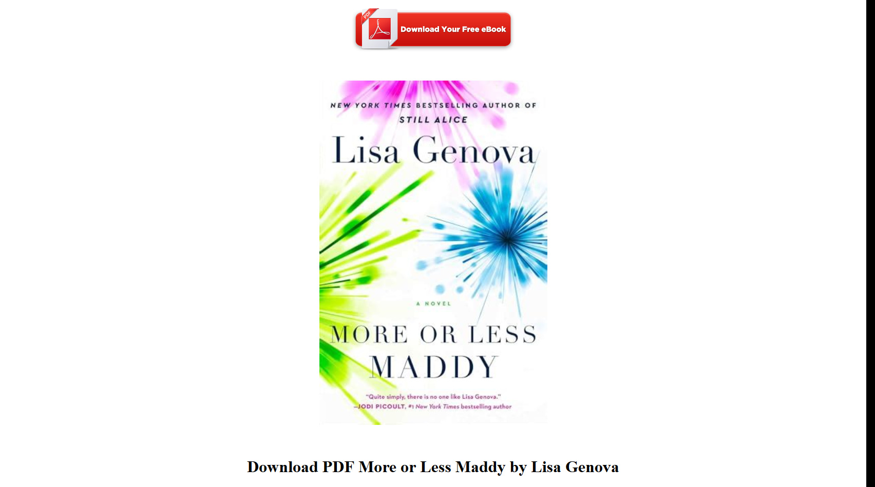 Download Now - More or Less Maddy by Lisa Genova by SoundOn | Find more ...